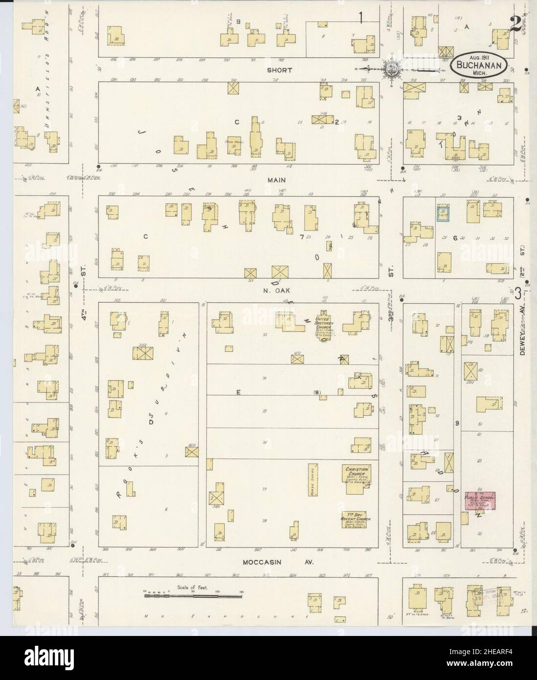 Buchanan county map hi-res stock photography and images - Alamy