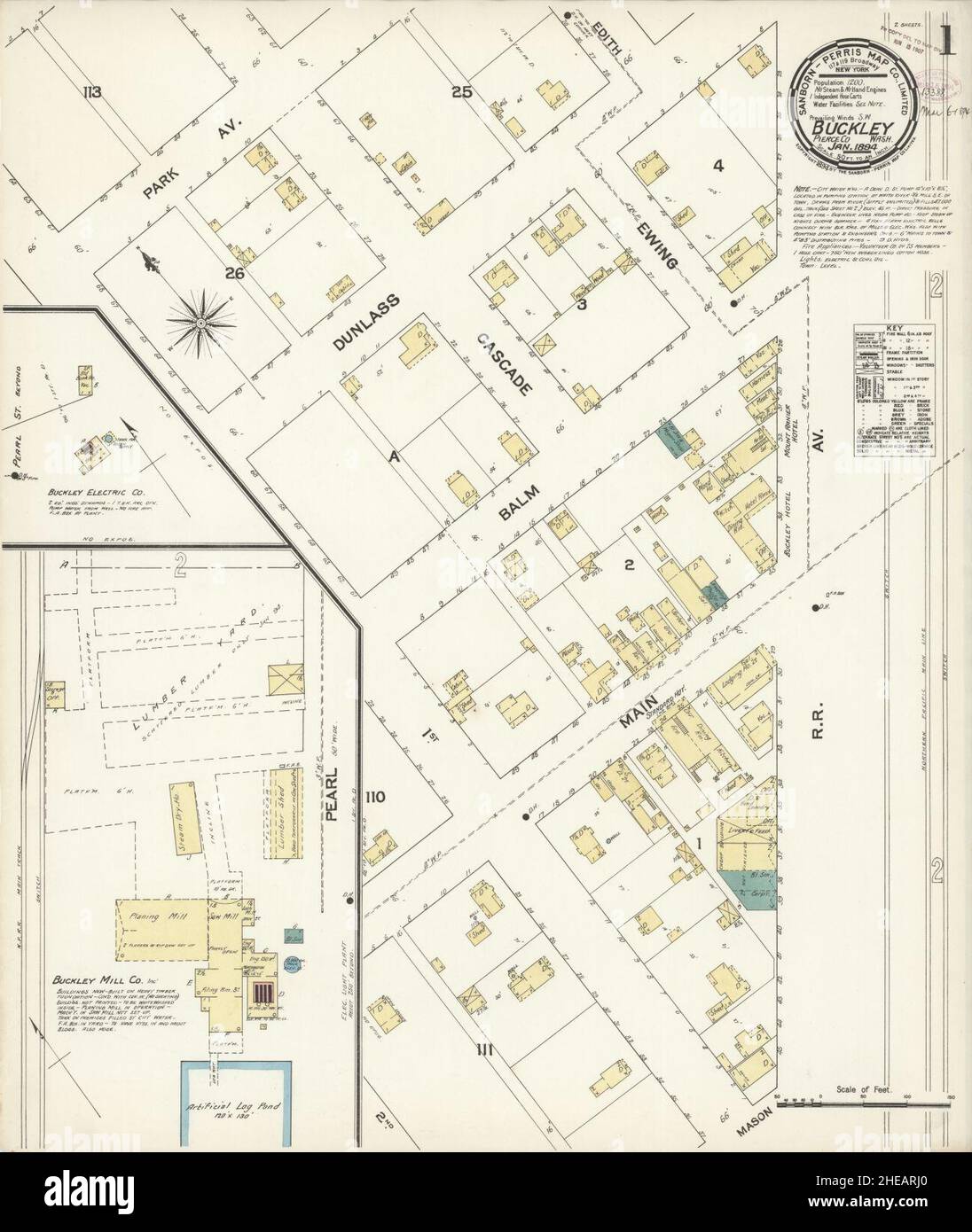 Buckley washington map hi-res stock photography and images - Alamy