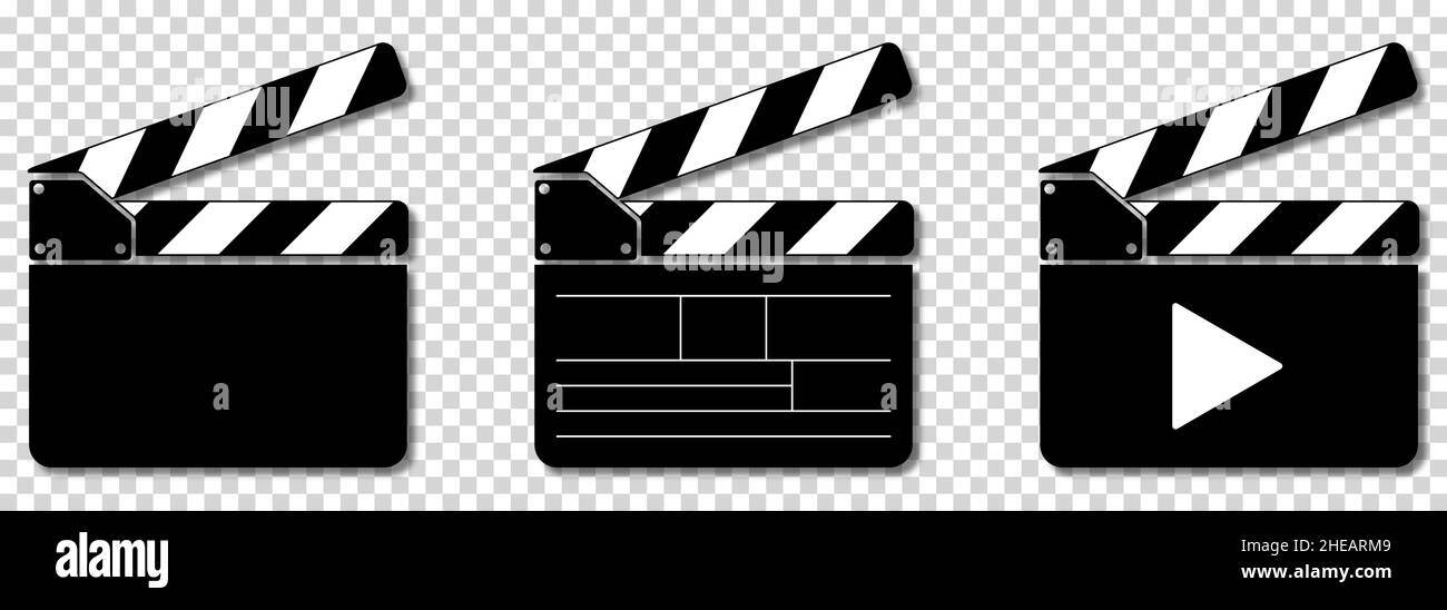 Set of cinema clapboard Stock Vector Image & Art - Alamy