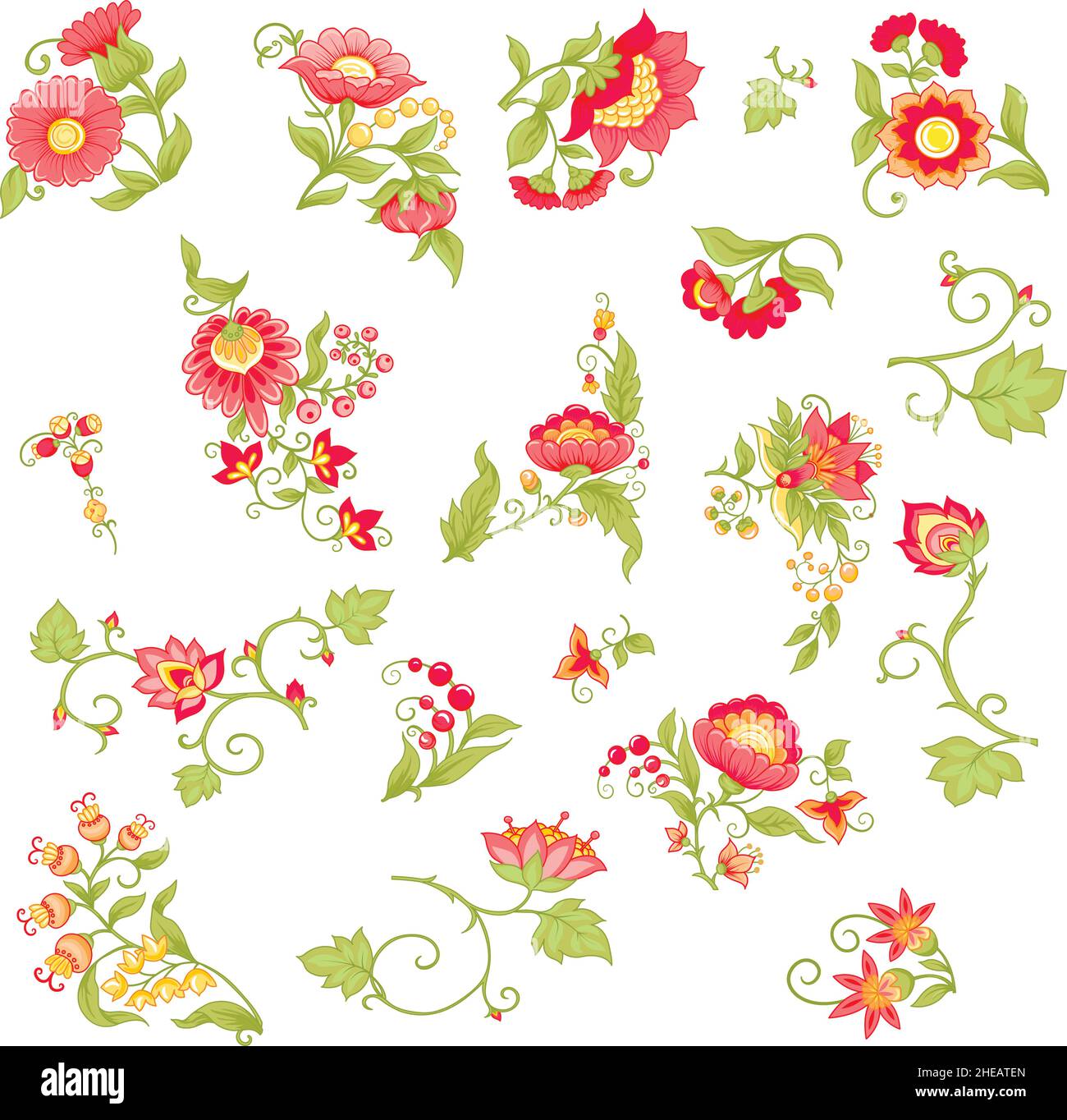 Fleur bouquet Stock Vector Images - Alamy