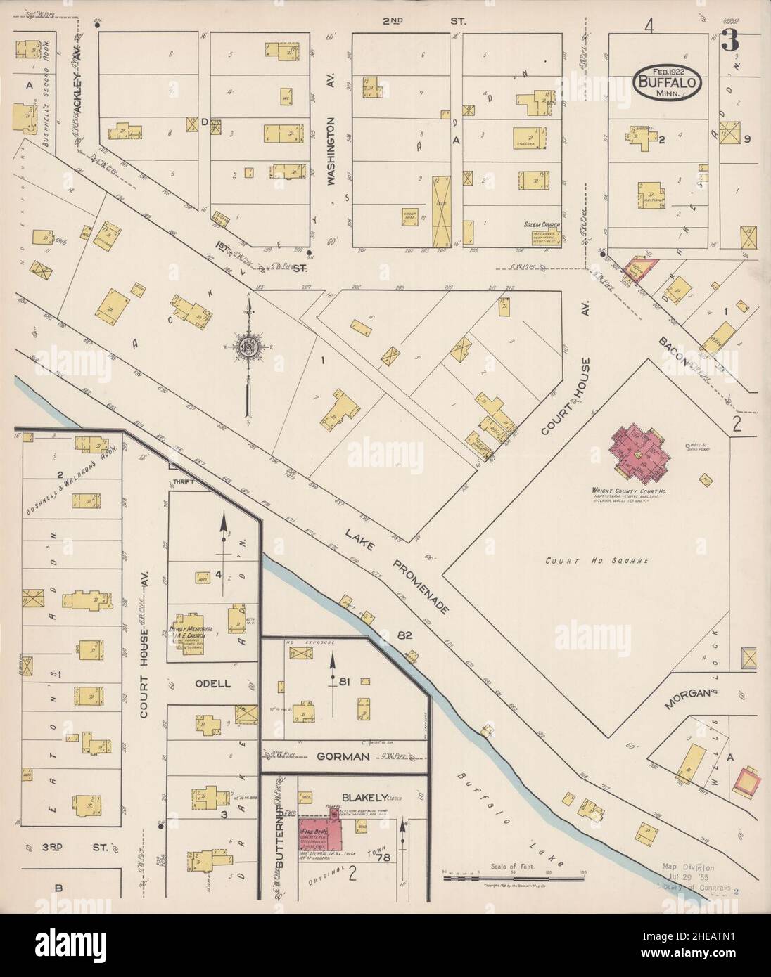 Map of buffalo minnesota hi-res stock photography and images - Alamy