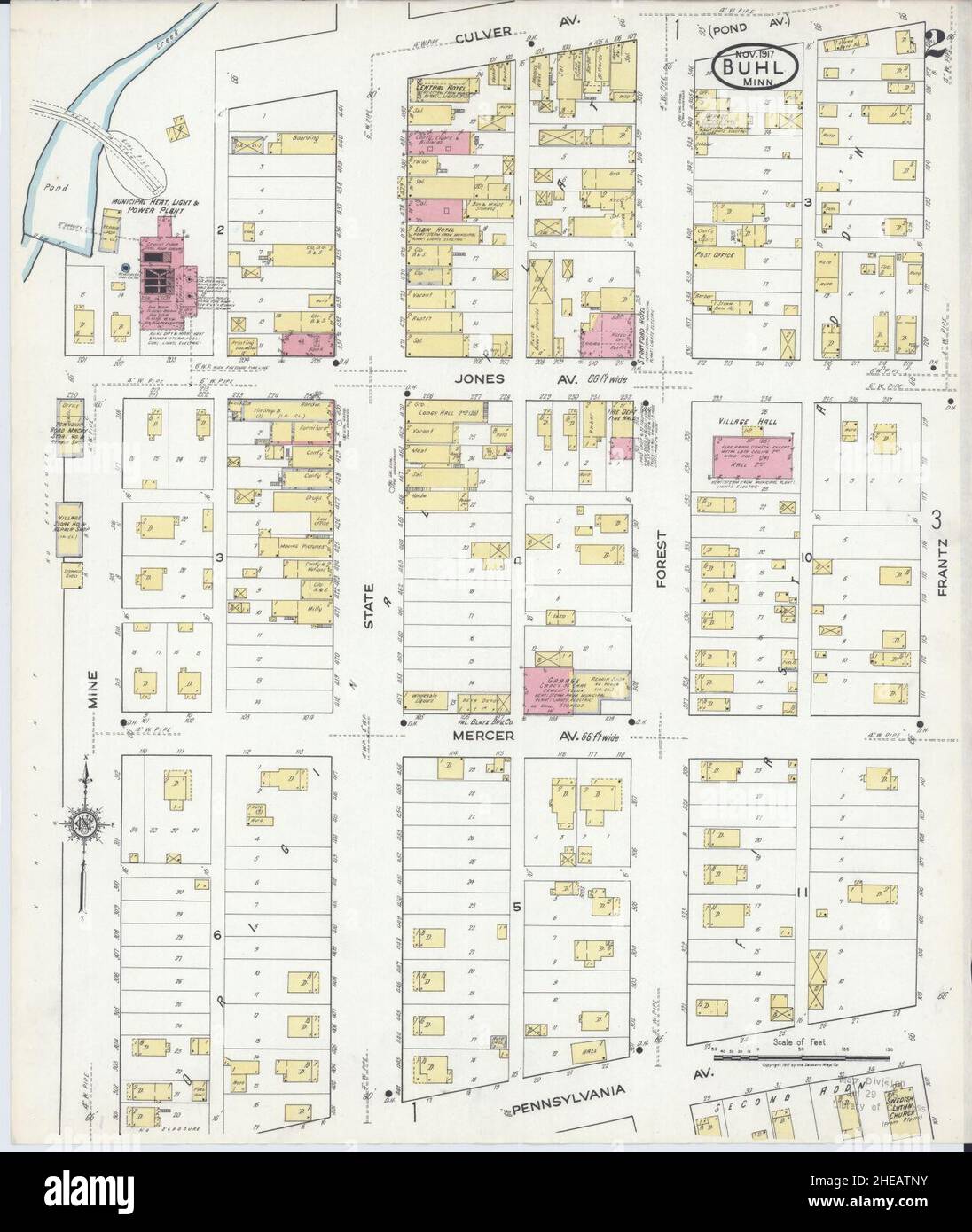 Map of buhl minnesota hi-res stock photography and images - Alamy
