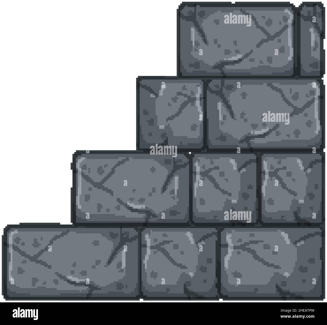 Stone tiles texture in cartoon style illustration Stock Vector Image ...