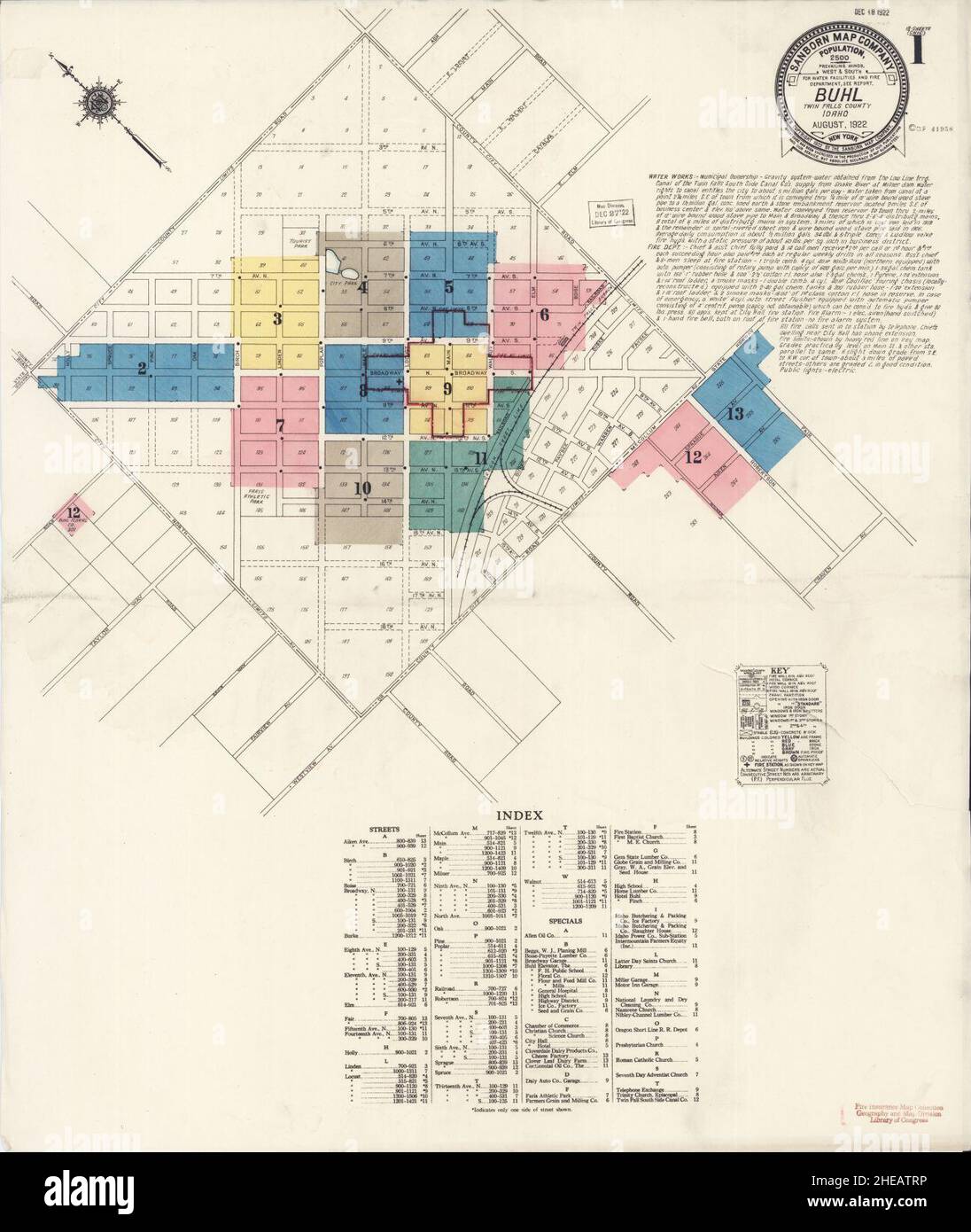 Map of buhl hi-res stock photography and images - Alamy