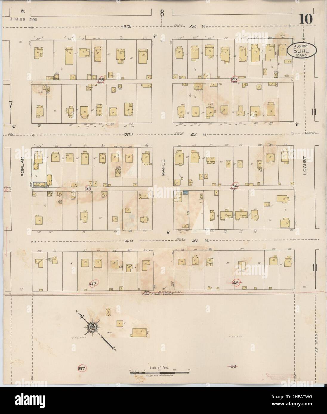 Buhl idaho map hi-res stock photography and images - Alamy
