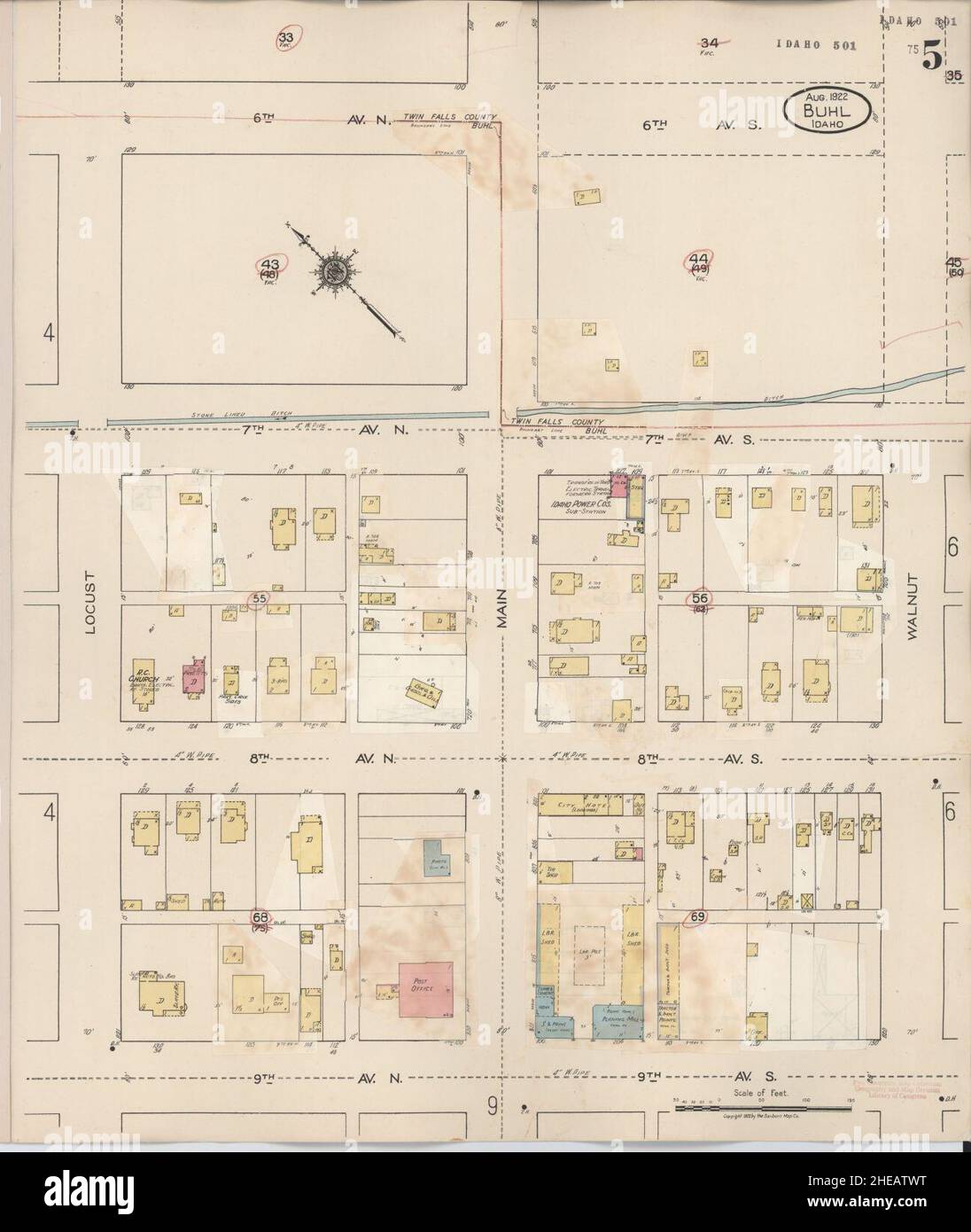Buhl idaho map hi-res stock photography and images - Alamy