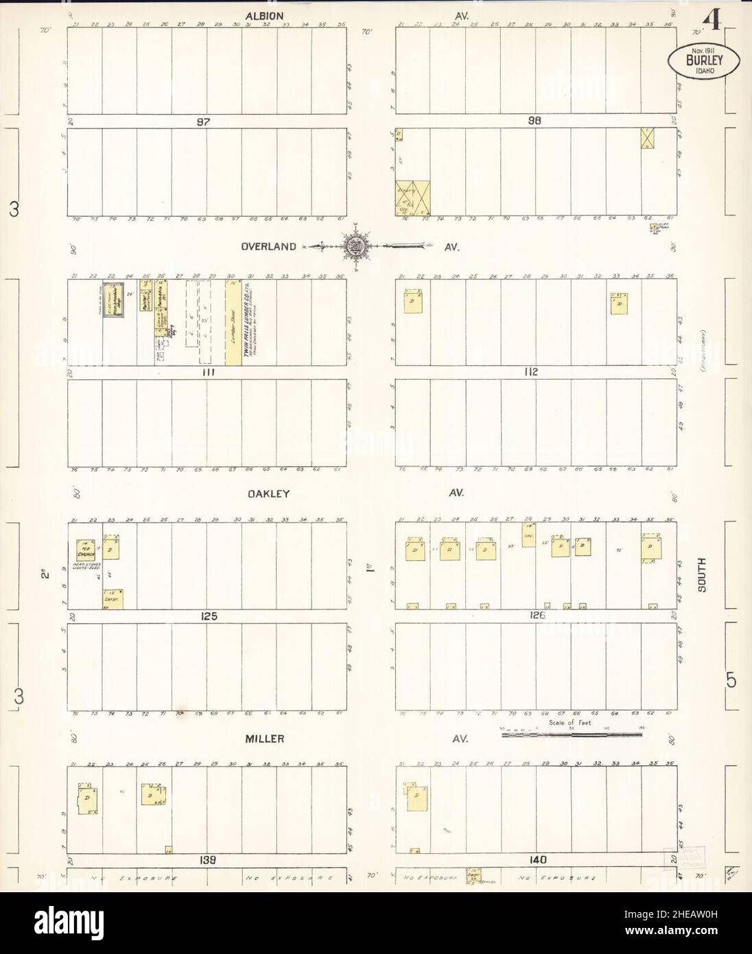 Cassia county map hi-res stock photography and images - Alamy