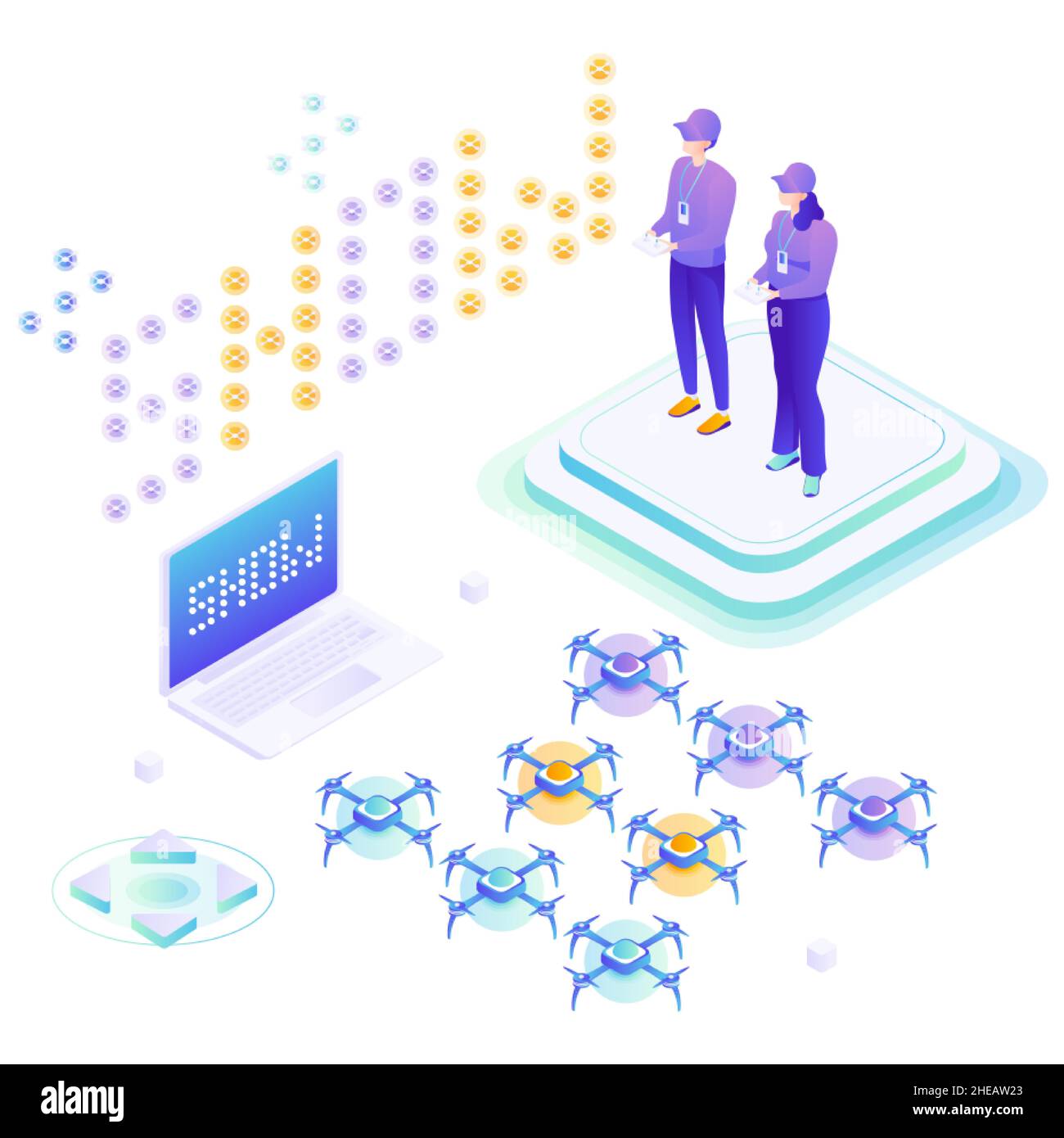 Drone show Stock Vector Images - Alamy