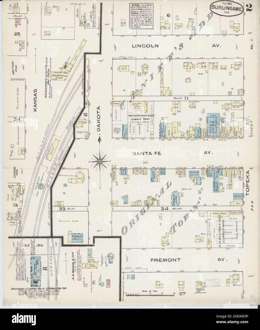 Map of burlingame hi-res stock photography and images - Alamy