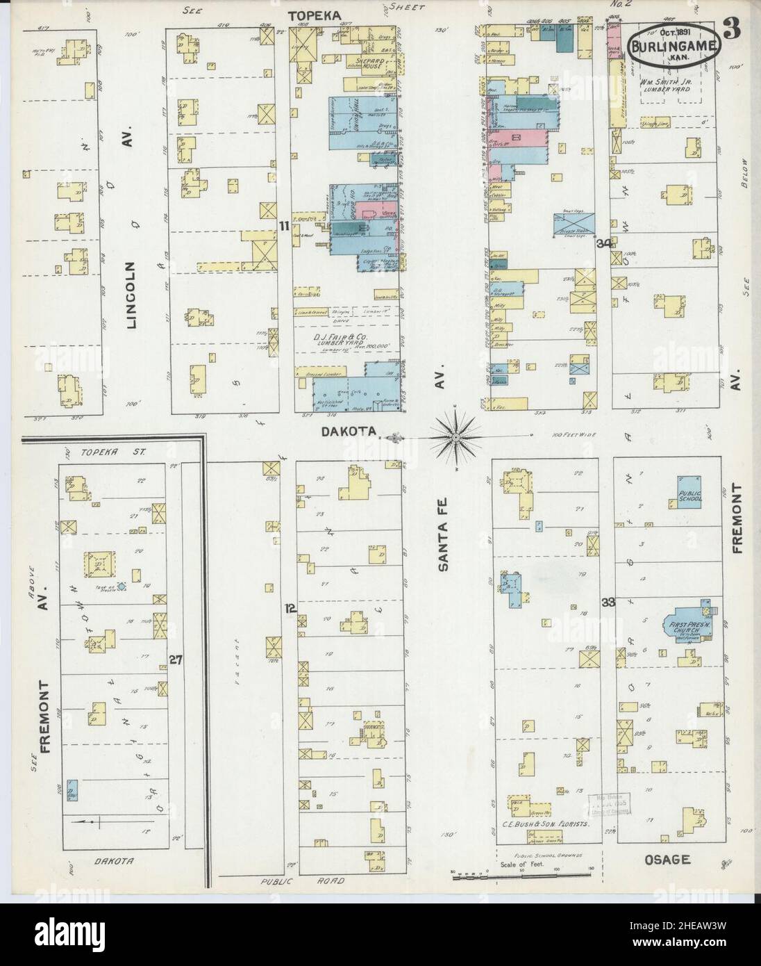 Burlingame map hi-res stock photography and images - Alamy