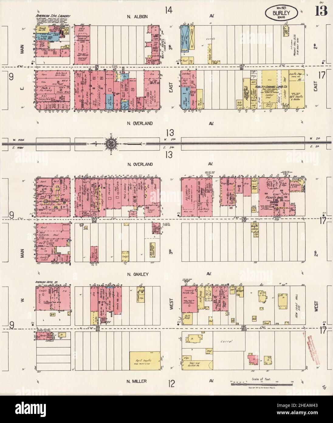 Cassia county map hi-res stock photography and images - Alamy