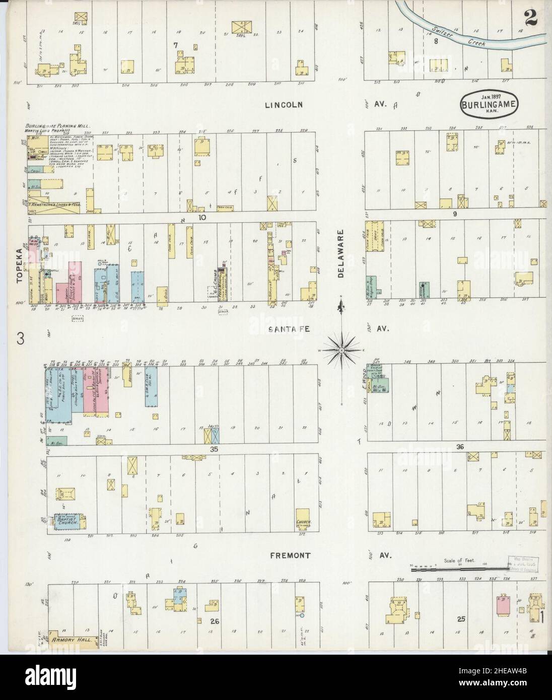 Map of burlingame hi-res stock photography and images - Alamy