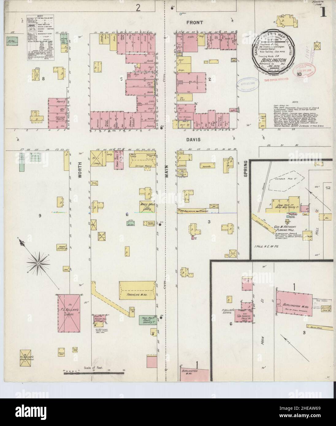 Alamance county map hi-res stock photography and images - Alamy