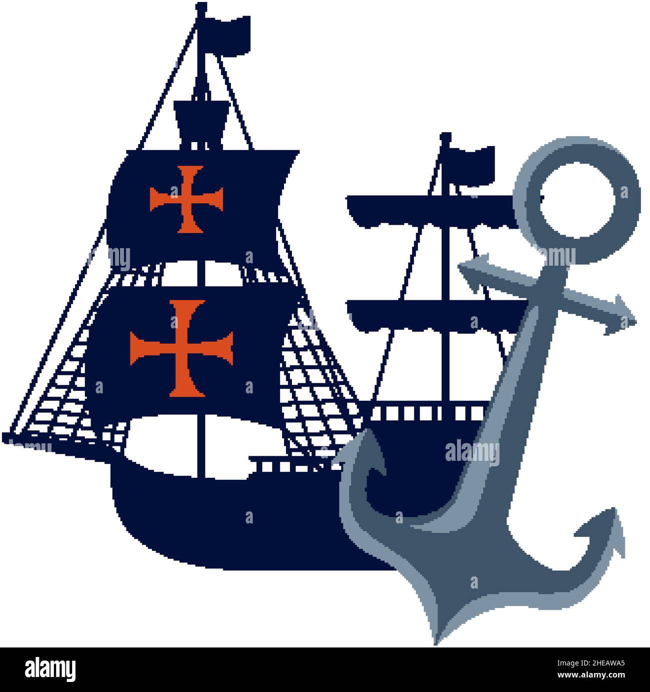 Santa Maria Ship Illustration High Resolution Stock Photography and ...