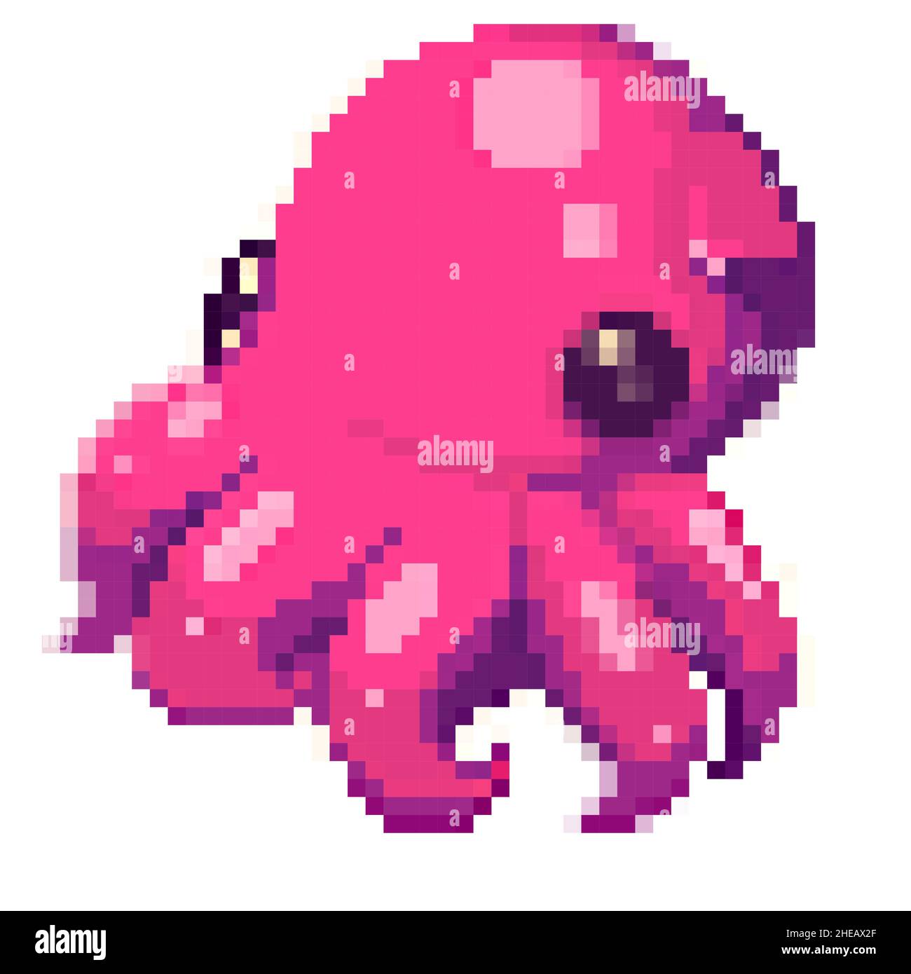 Octopus pixel art hi-res stock photography and images - Alamy