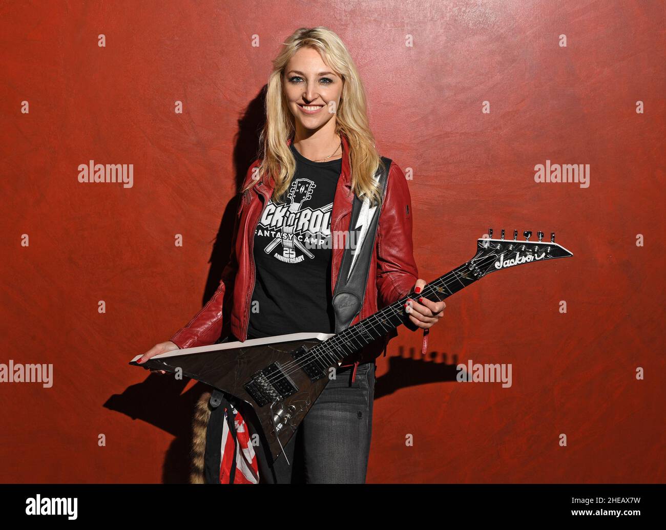 Deerfield Beach. 08th Jan, 2022. Britt Lightning of Vixen poses for a ...
