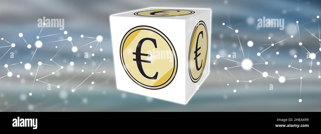 Illustration of an euro concept Stock Photo - Alamy