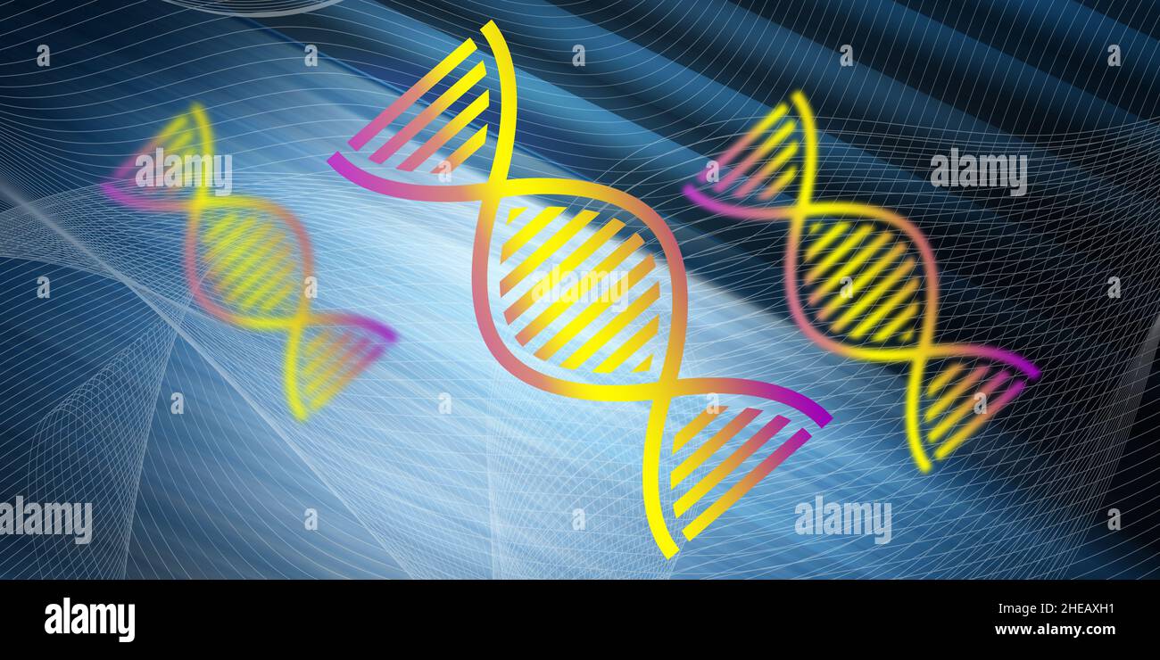 Illustration of a genetic research concept Stock Photo - Alamy