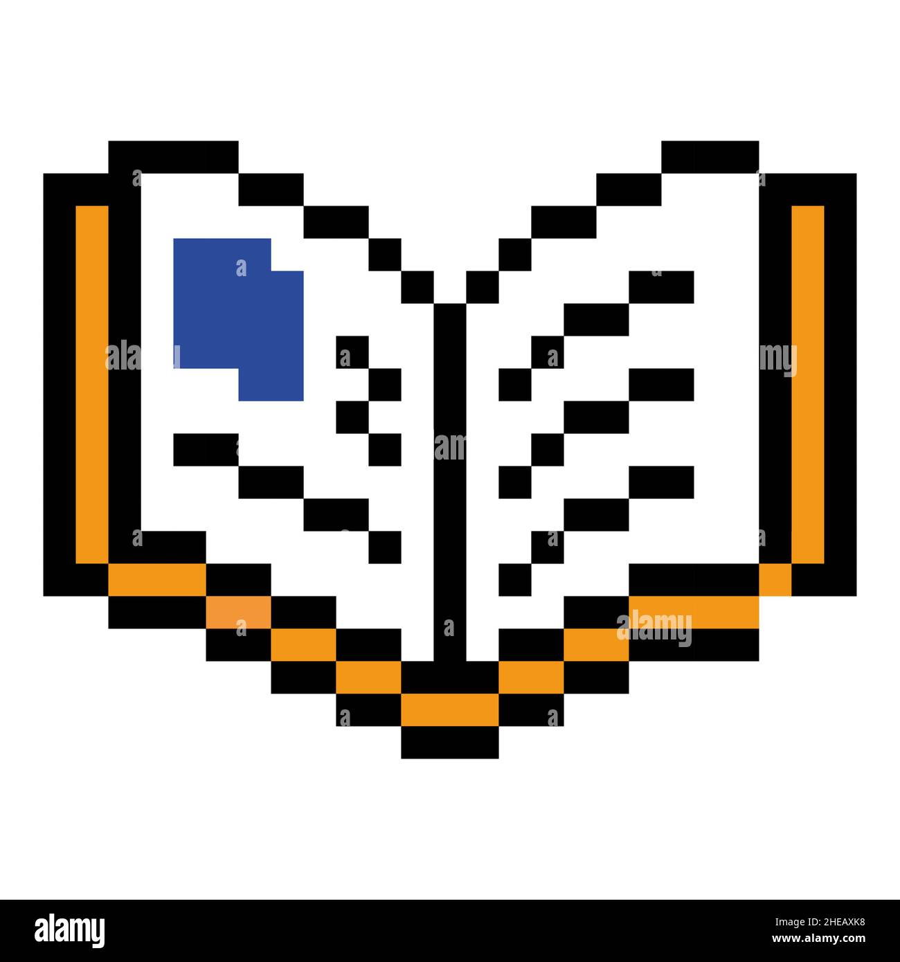 Vector creative color illustration of opening book with bookmark ...