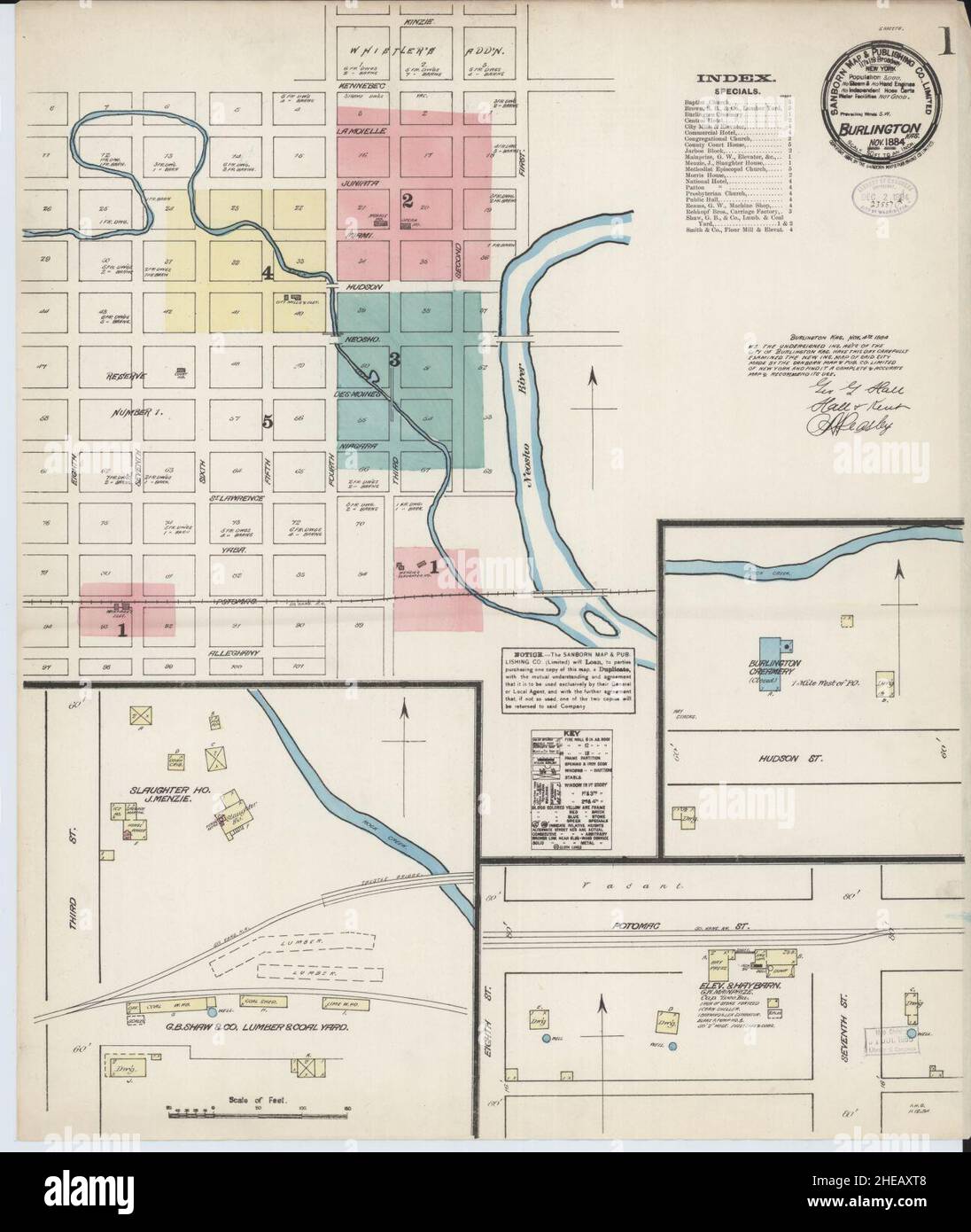 Burlington kansas map hi-res stock photography and images - Alamy