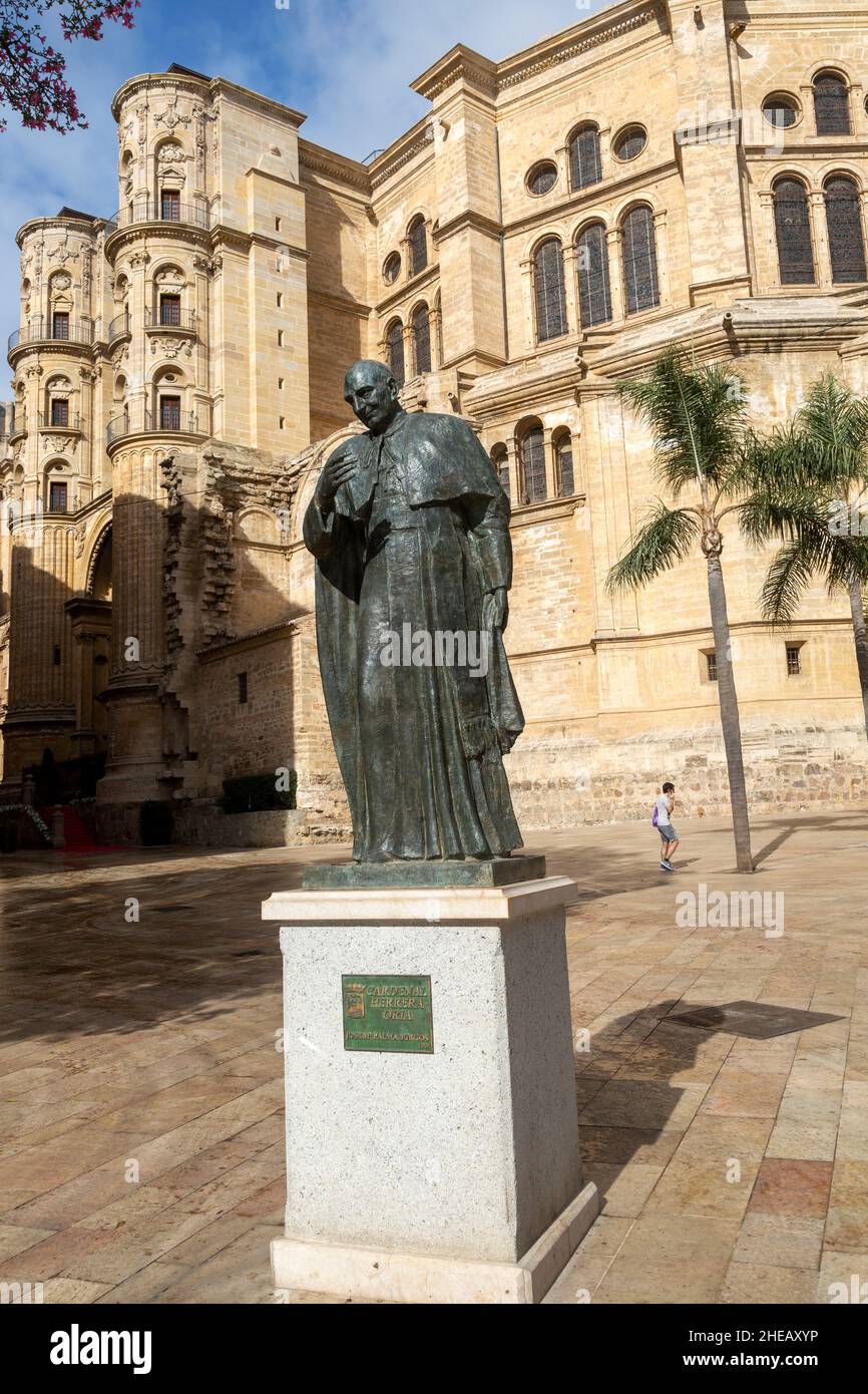Statue sculpture of cardinal Ángel Herrera Oria (1986-1968) by Jose ...