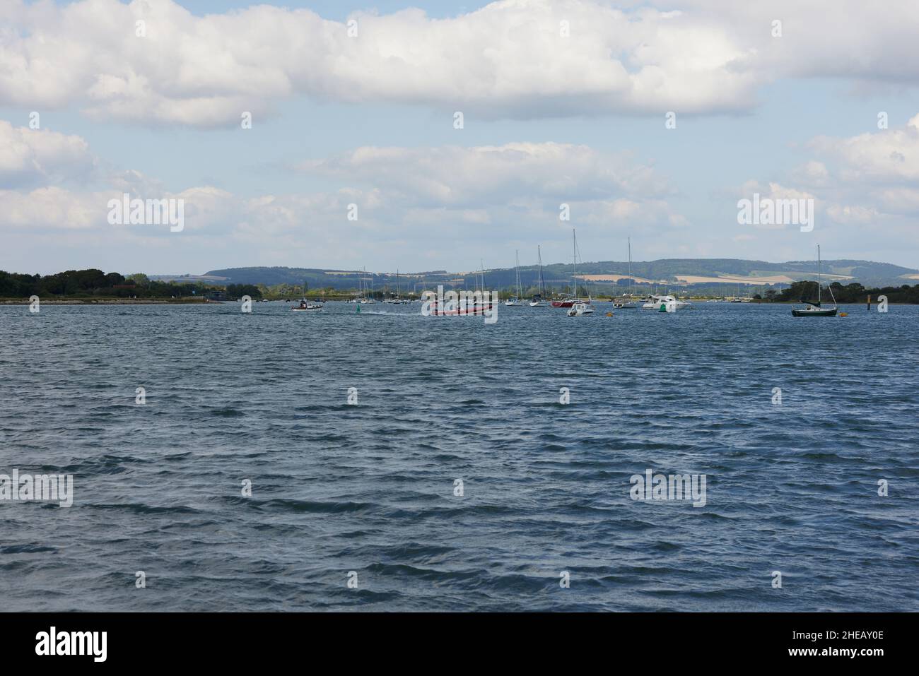 Large and wide water surface of West Itchenor Stock Photo - Alamy