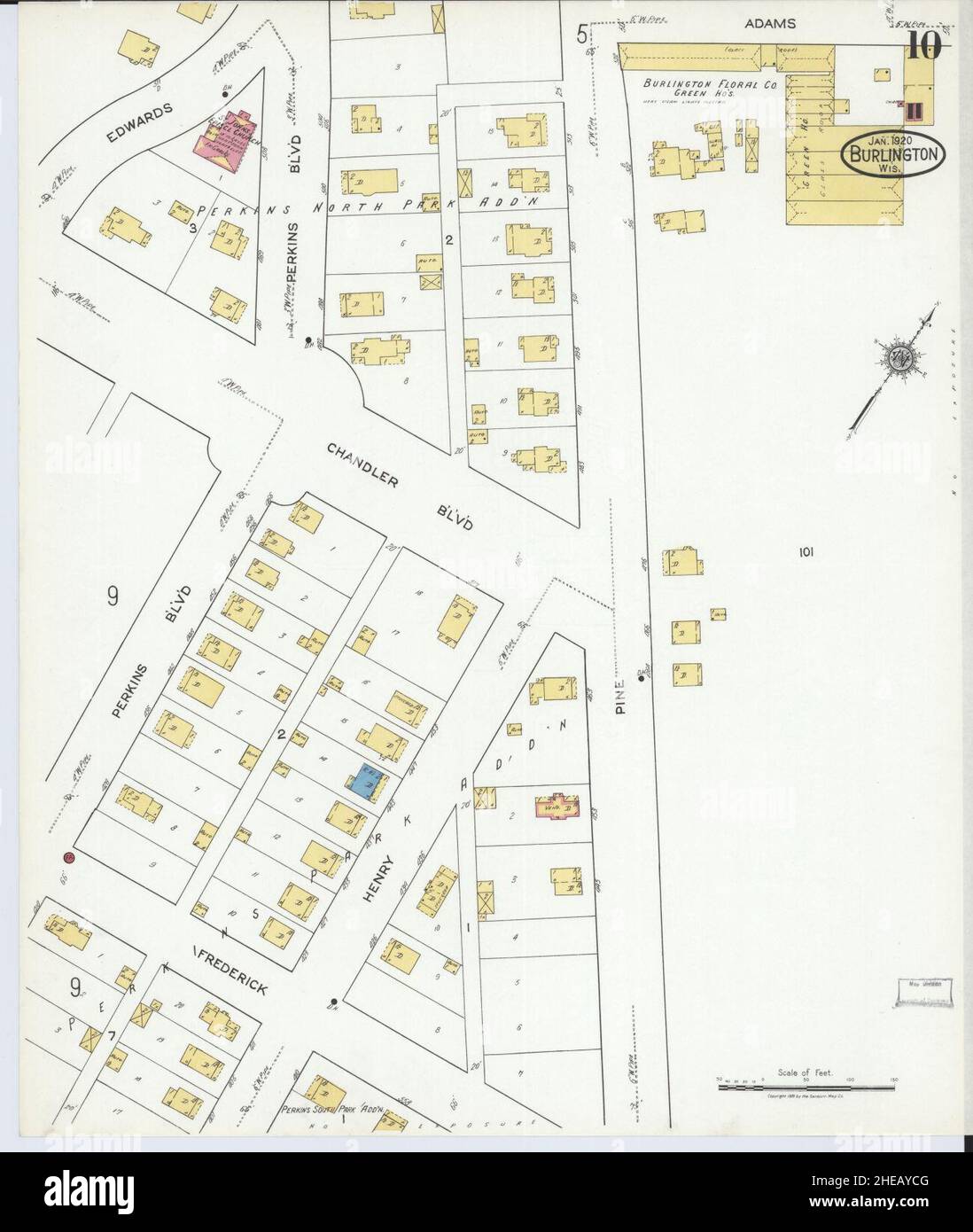Map of burlington wisconsin hi-res stock photography and images - Alamy