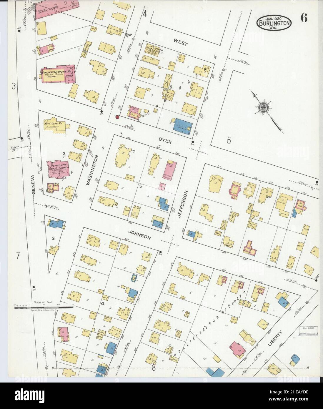 Map of burlington wisconsin hi-res stock photography and images - Alamy