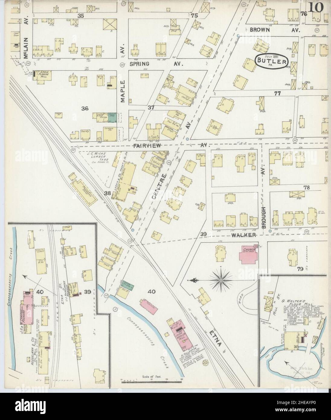 Butler pennsylvania map hi-res stock photography and images - Alamy