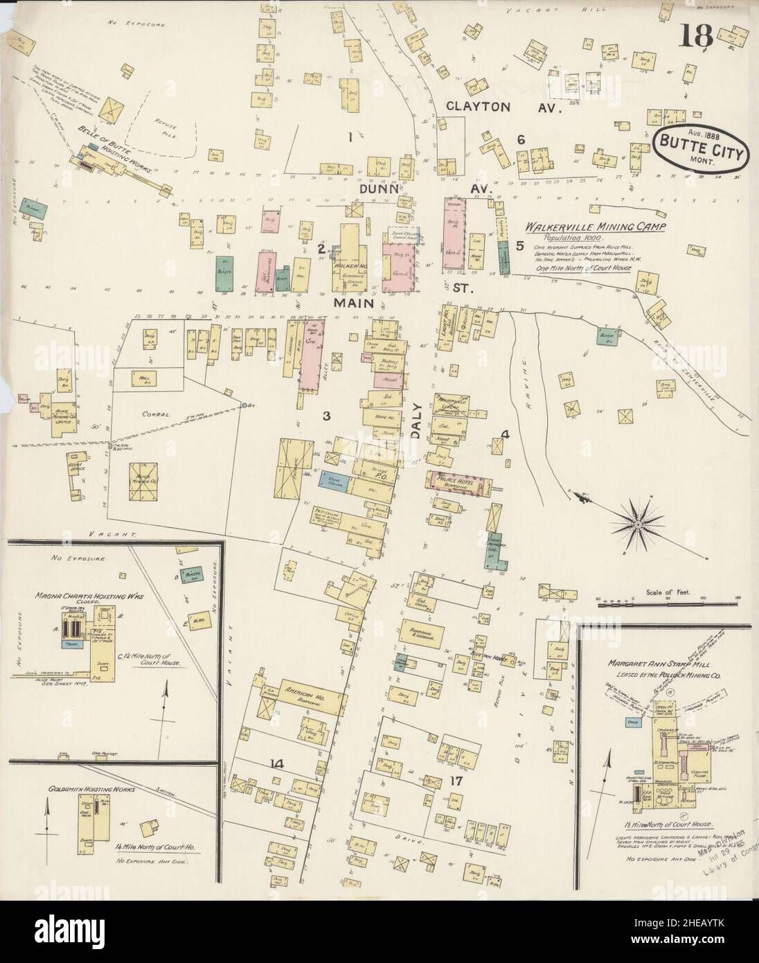 Butte Montana Map High Resolution Stock Photography and Images - Alamy