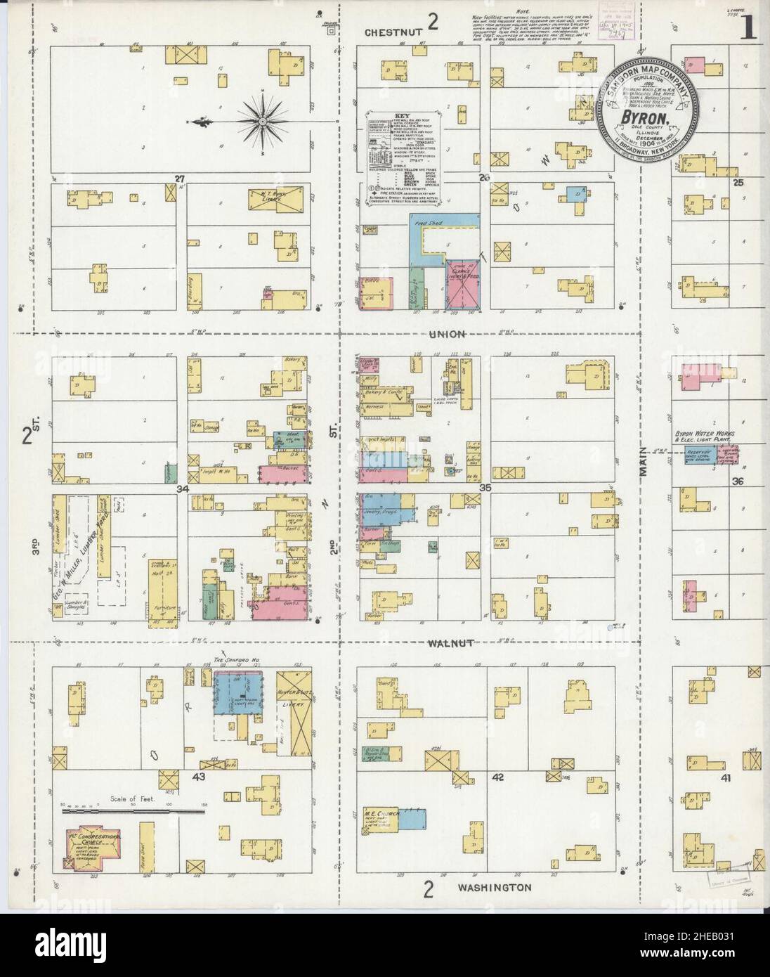 Byron illinois map hi-res stock photography and images - Alamy