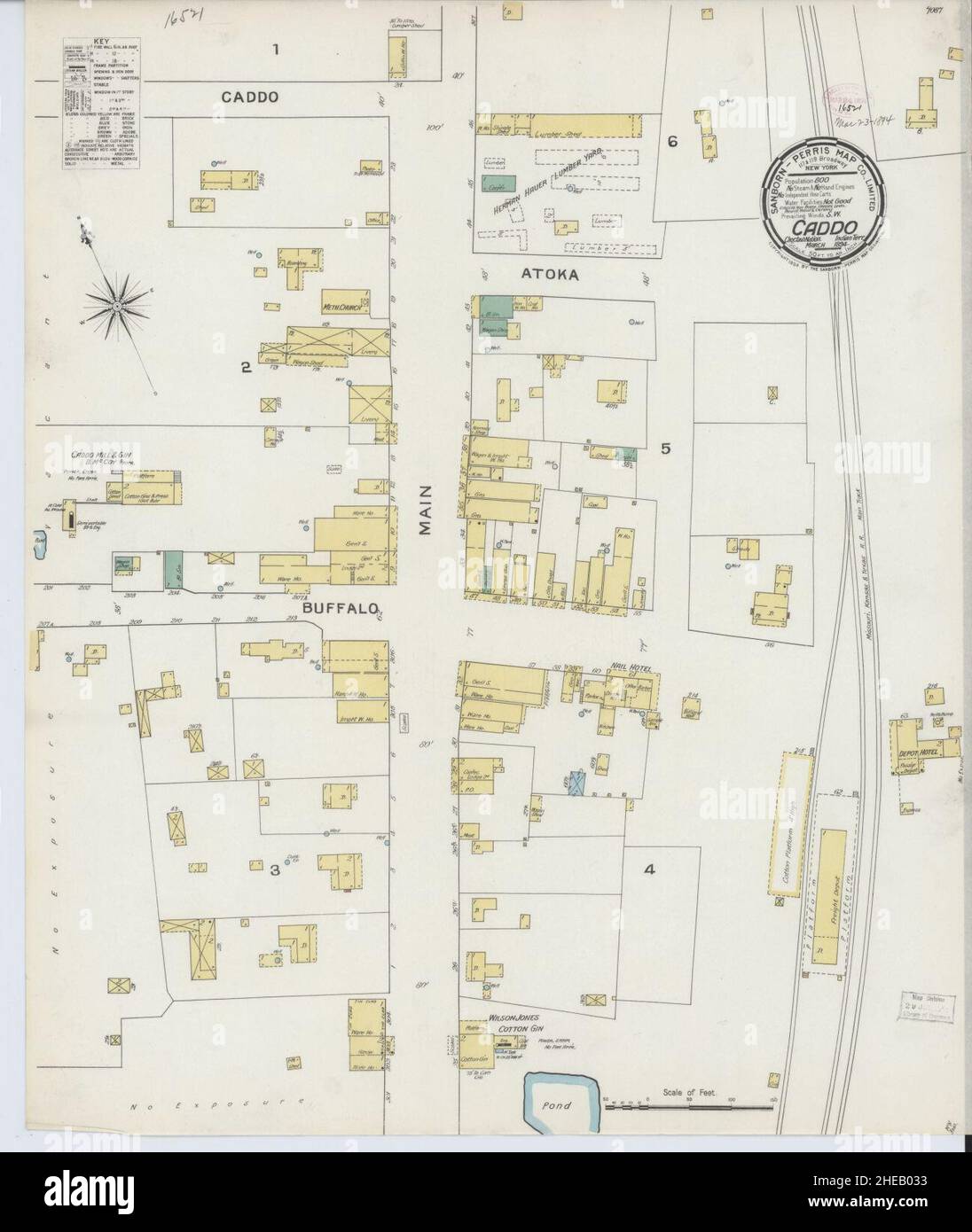 Caddo county map hi-res stock photography and images - Alamy