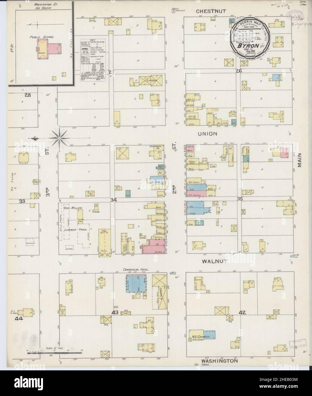 Byron illinois map hi-res stock photography and images - Alamy