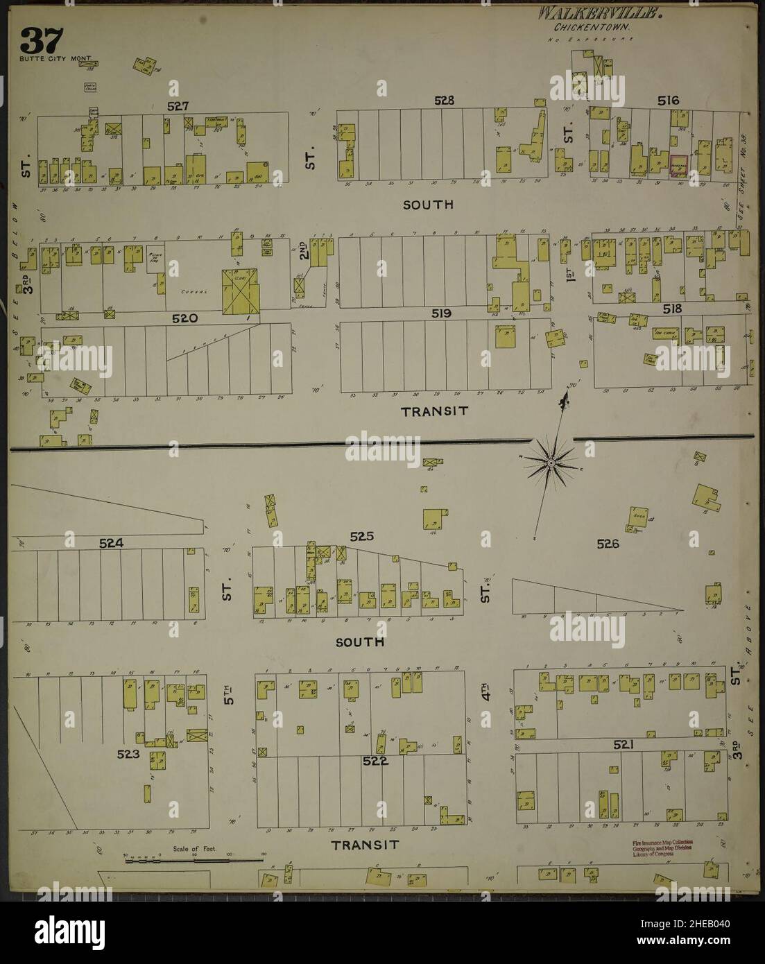 Silver bow county map hi-res stock photography and images - Alamy