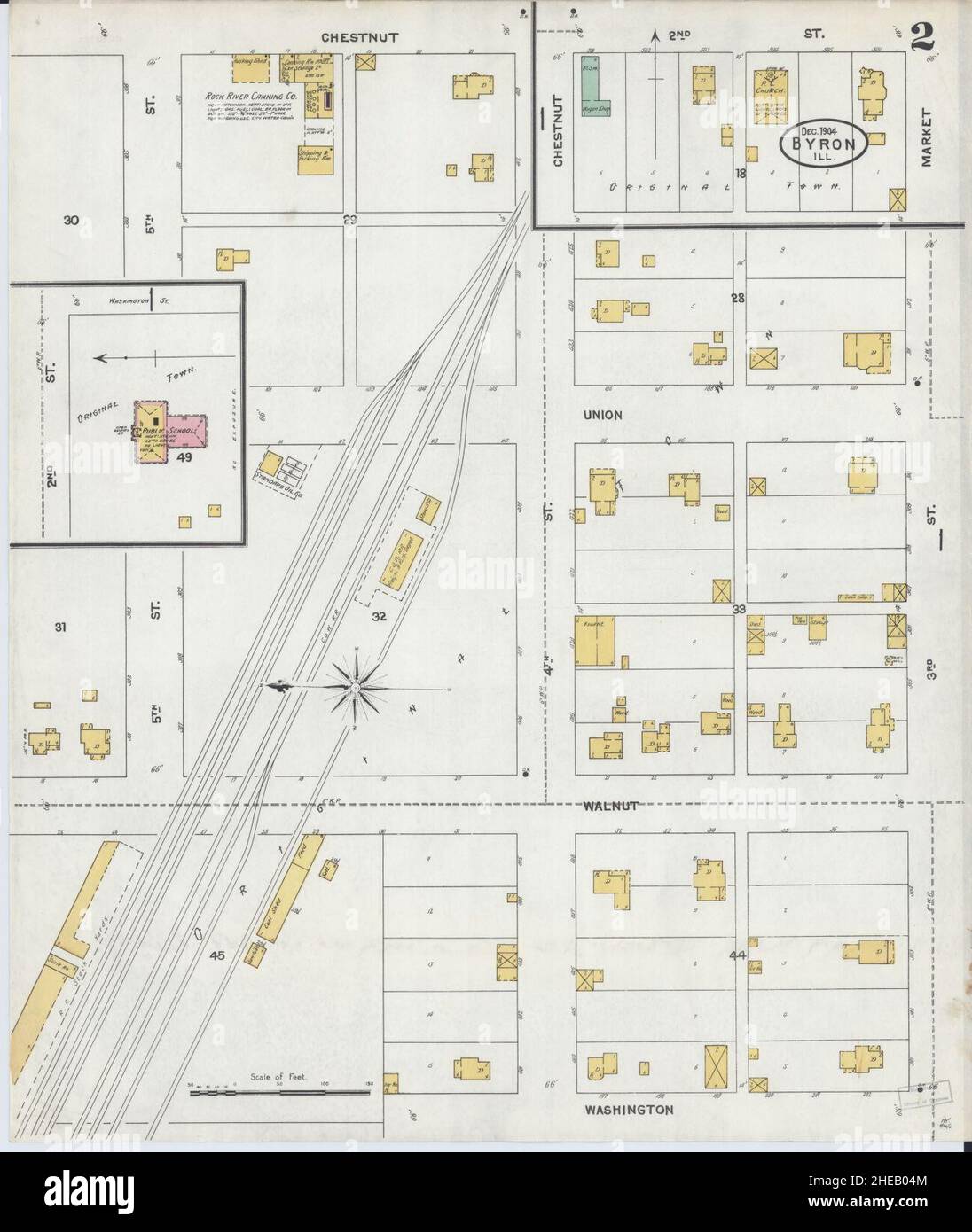 Byron illinois map hi-res stock photography and images - Alamy