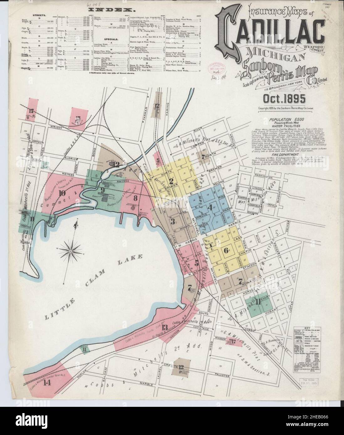 Cadillac map hi-res stock photography and images - Alamy