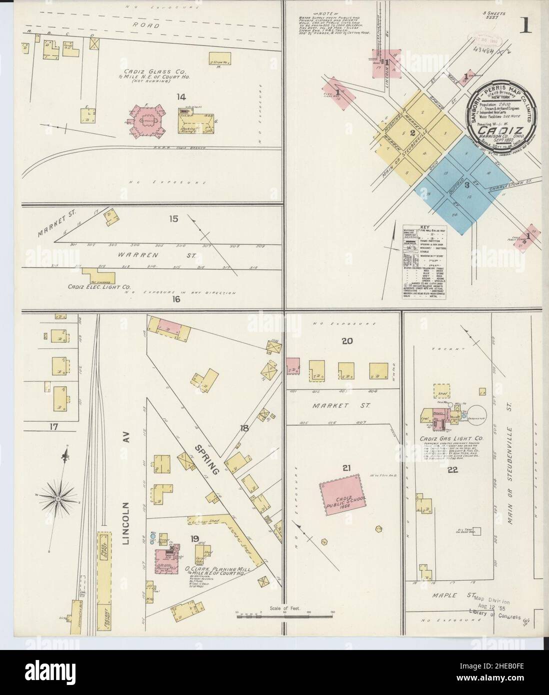 Cadiz ohio map hi-res stock photography and images - Alamy