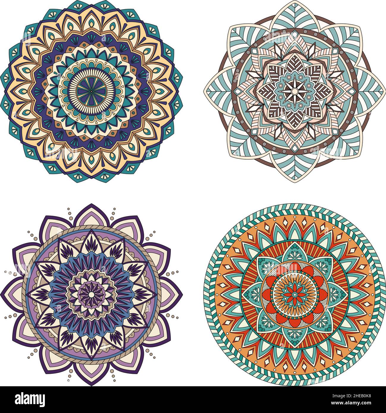 Bright floral vector Stock Vector Images - Alamy