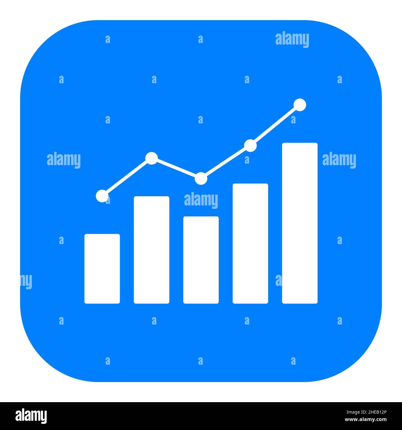 Chart and app icon Stock Photo - Alamy