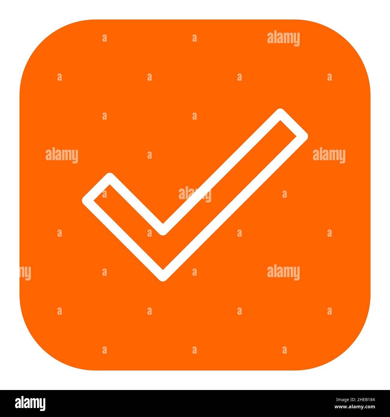 Tick and app icon Stock Photo - Alamy