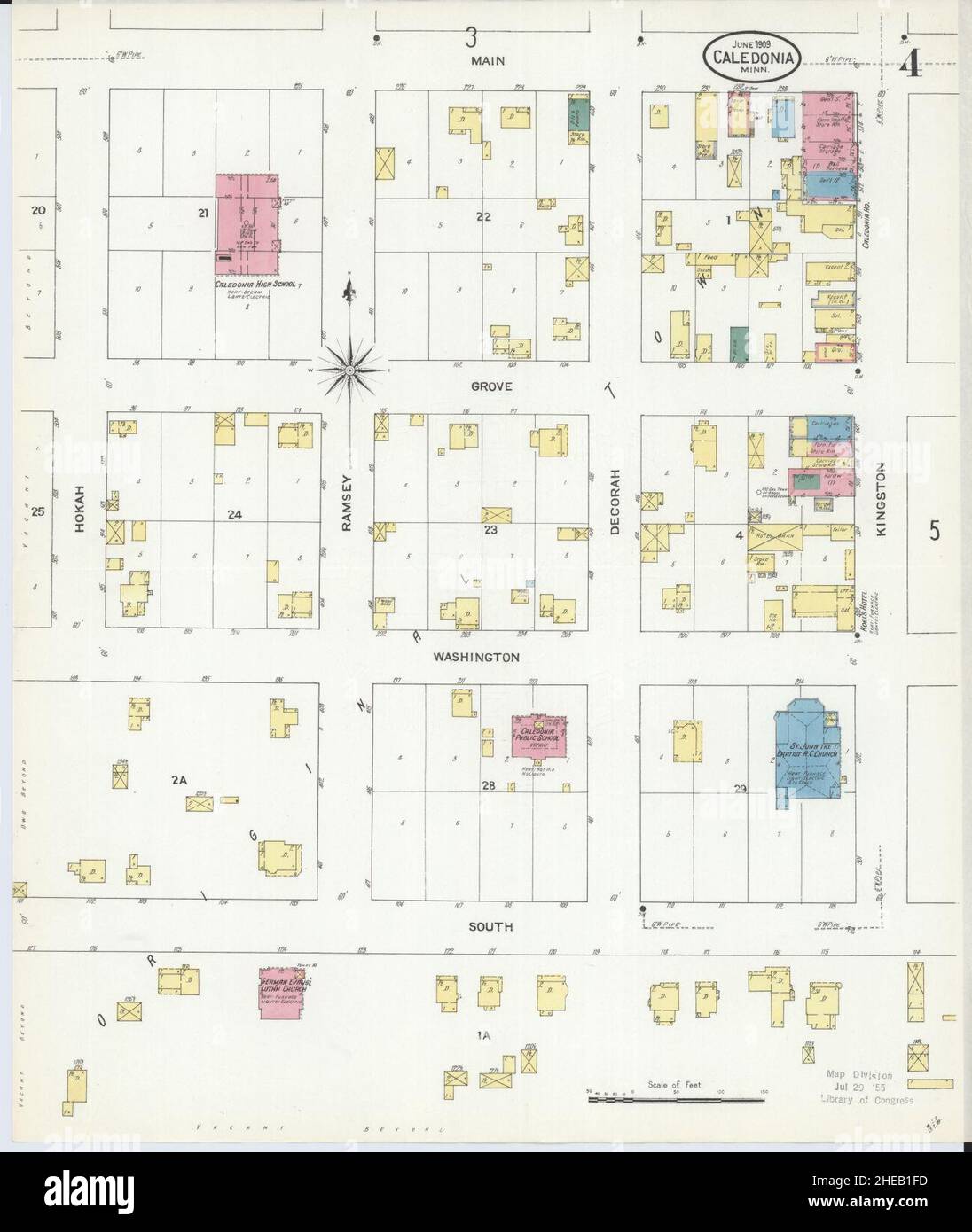 Map of houston minnesota hi-res stock photography and images - Alamy