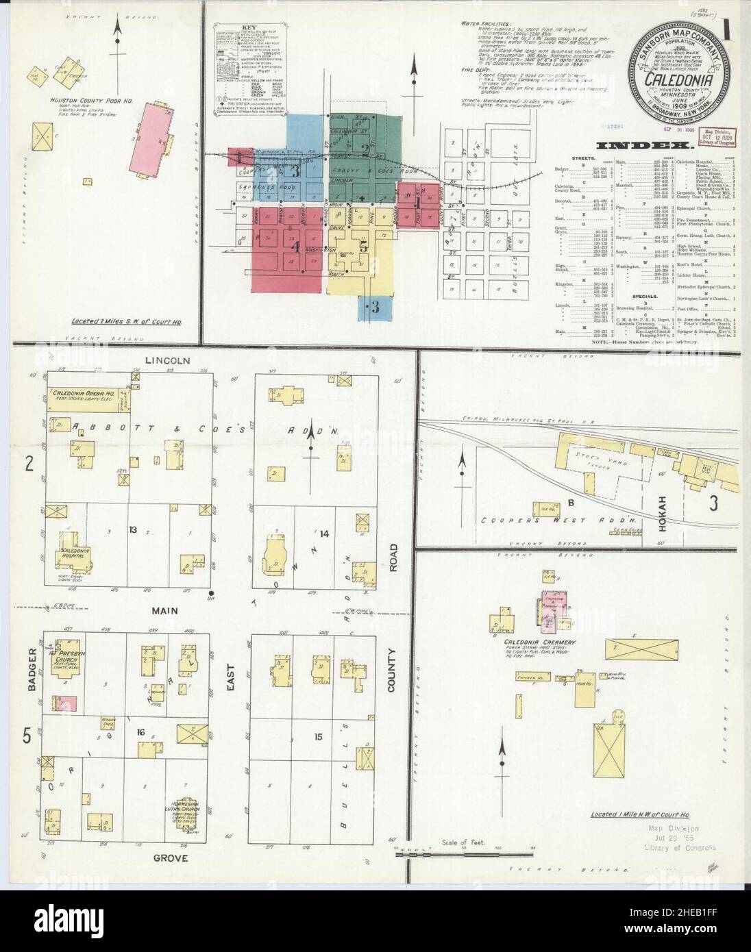 Map of houston minnesota hi-res stock photography and images - Alamy