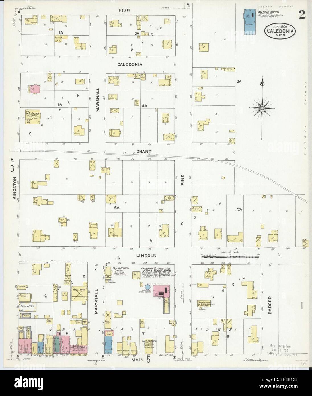 Map of houston minnesota hi-res stock photography and images - Alamy