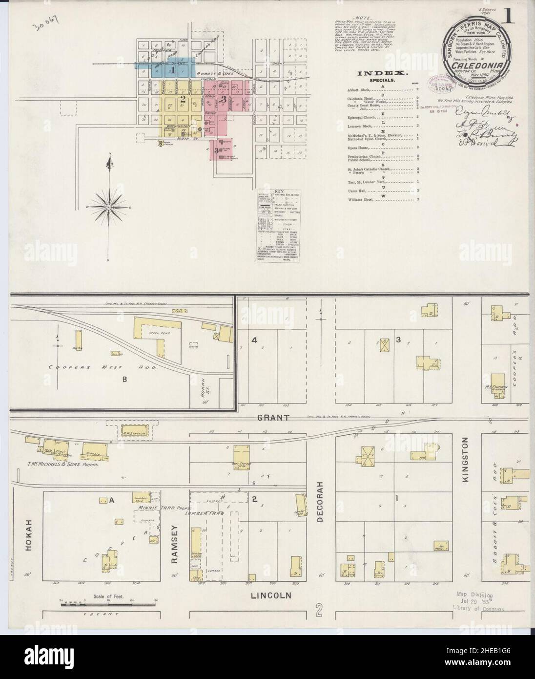Map of houston minnesota hi-res stock photography and images - Alamy