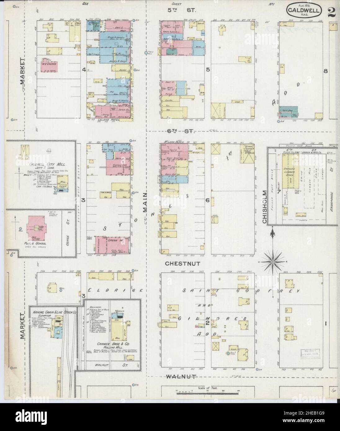 Sumner county map hi-res stock photography and images - Alamy