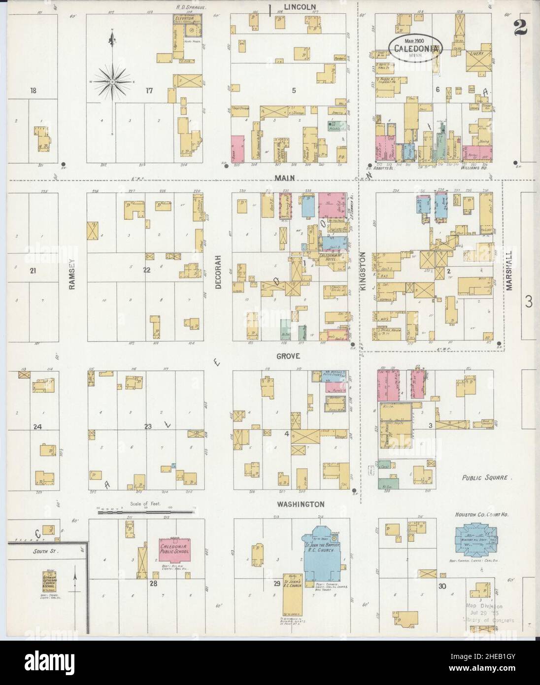 Map of houston minnesota hi-res stock photography and images - Alamy