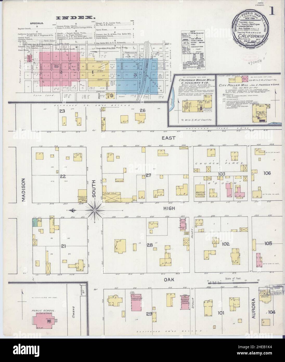 Moniteau county map hi-res stock photography and images - Alamy