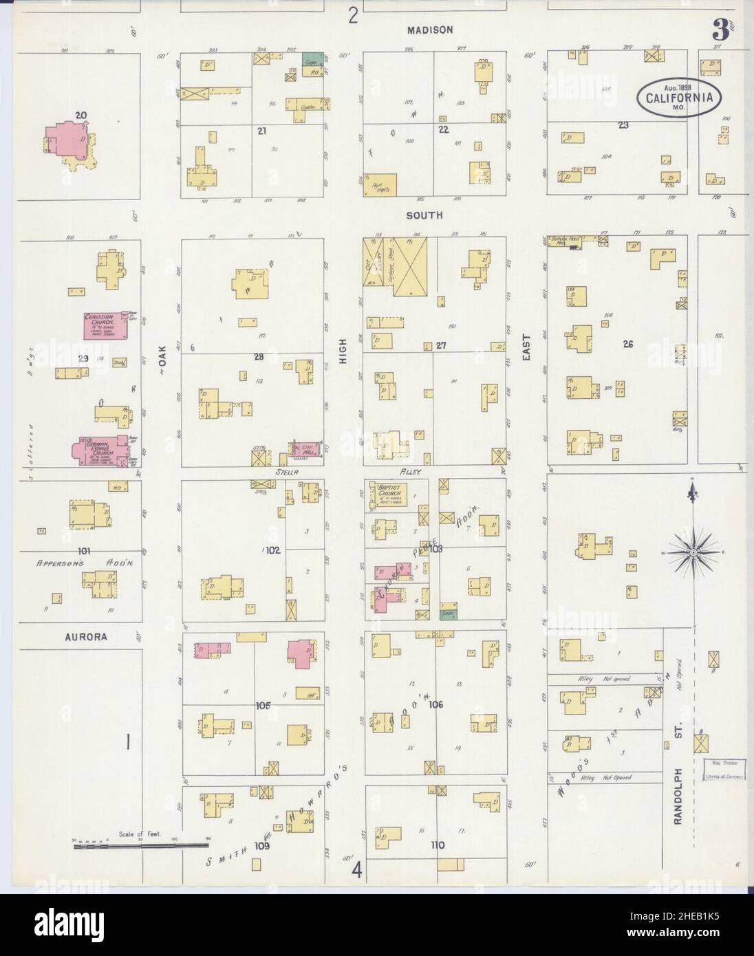 Moniteau county map hi-res stock photography and images - Alamy