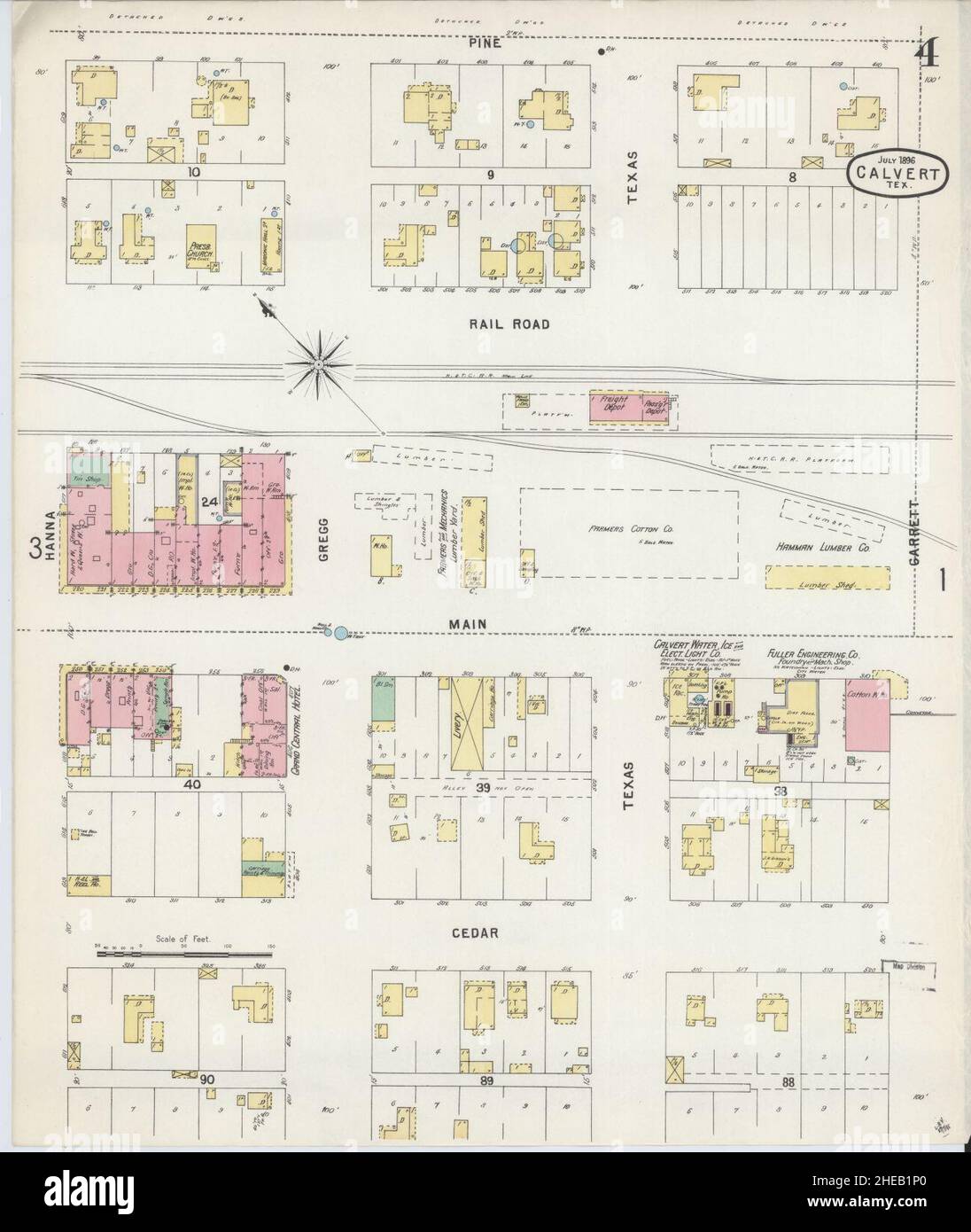 Map of calvert texas hi-res stock photography and images - Alamy