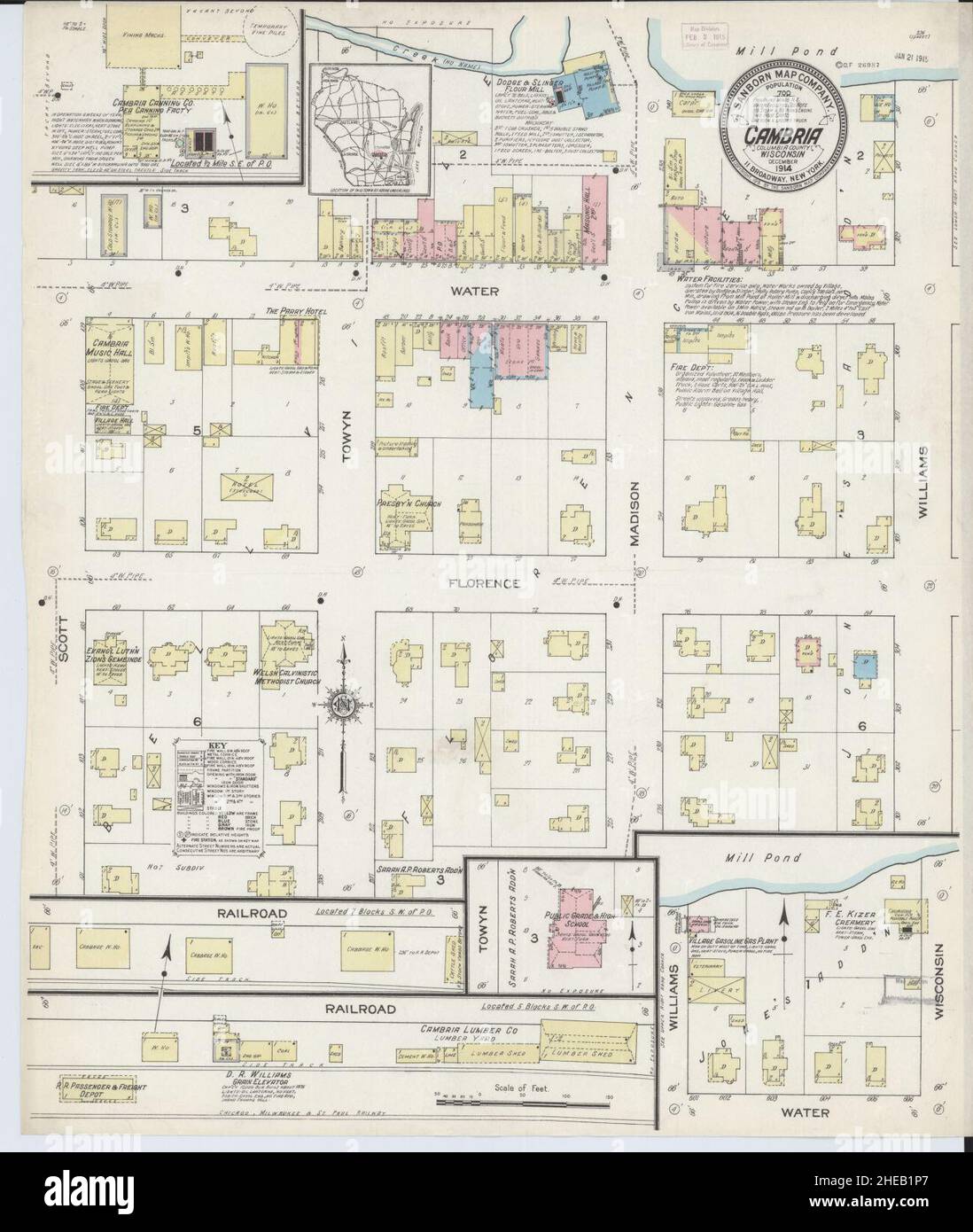 Map of cambria hi-res stock photography and images - Alamy